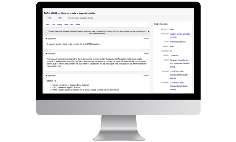 Knowledge Management – for ITSM and beyond | OTOBO